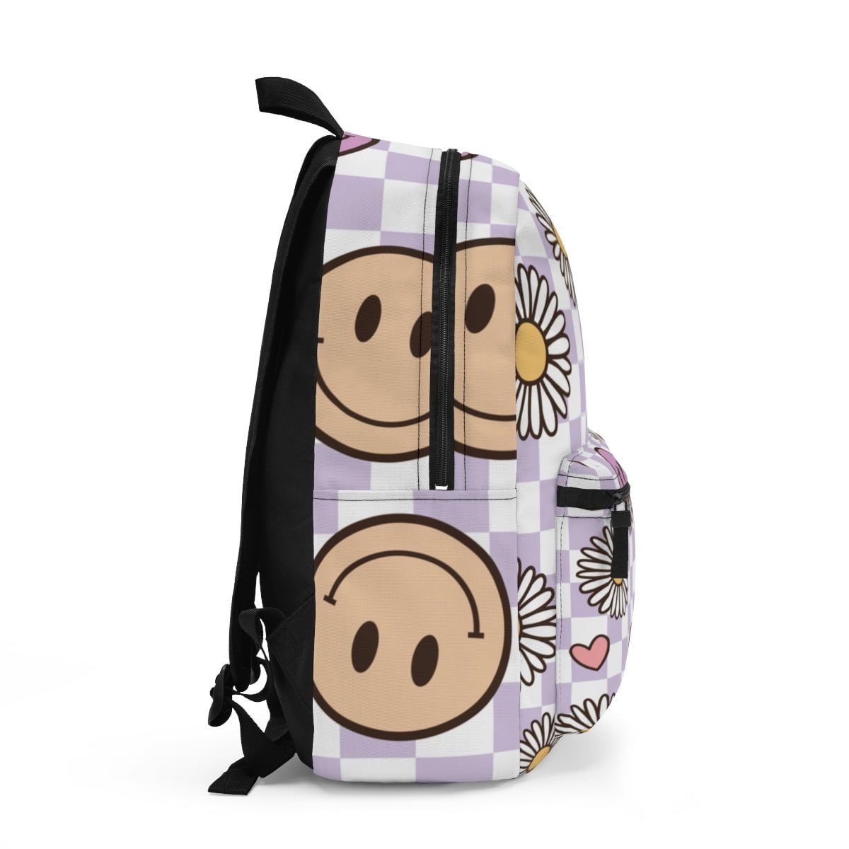Smiley faces and flower Backpack