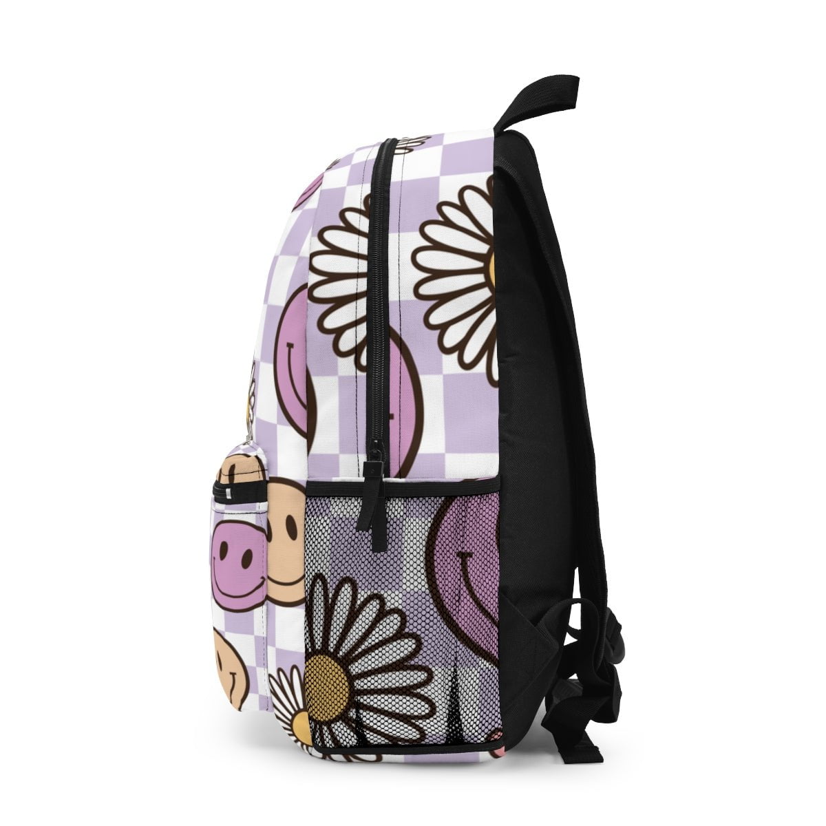 Smiley faces and flower Backpack