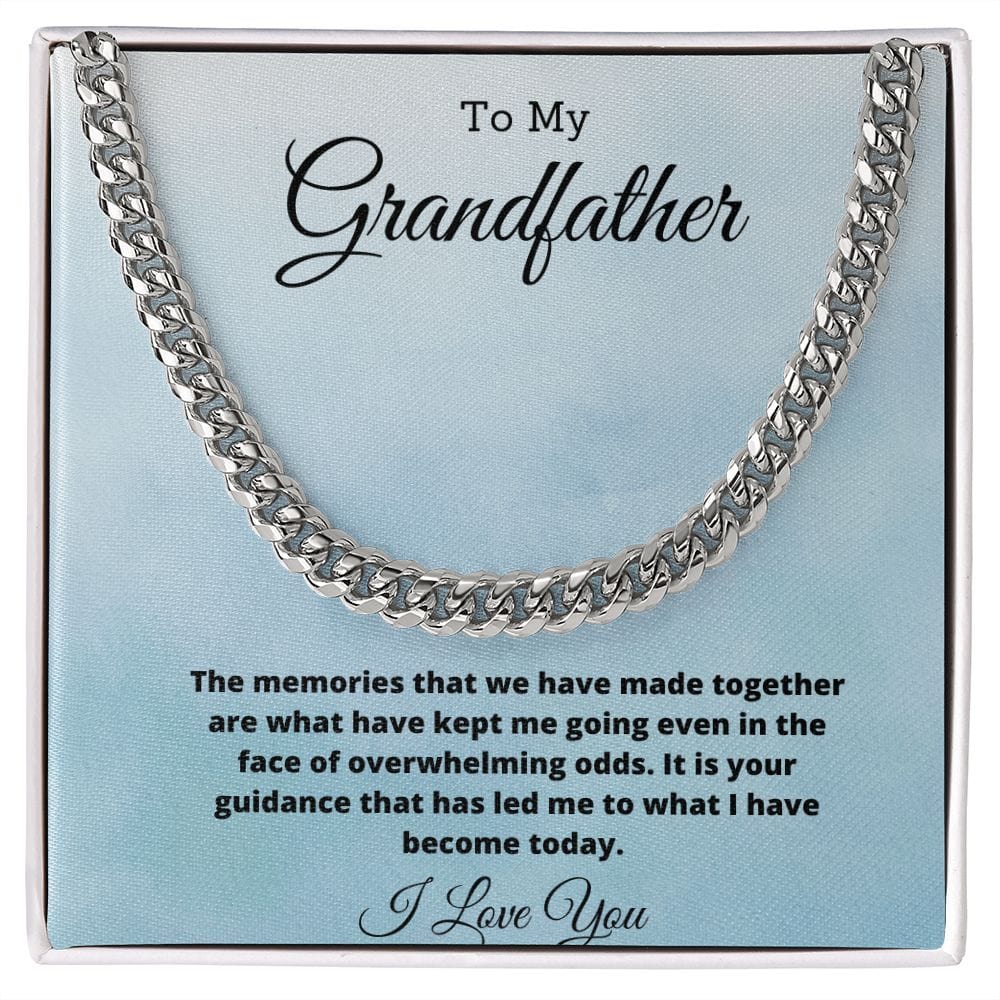 To My Grandfather-Cuban Link Chain