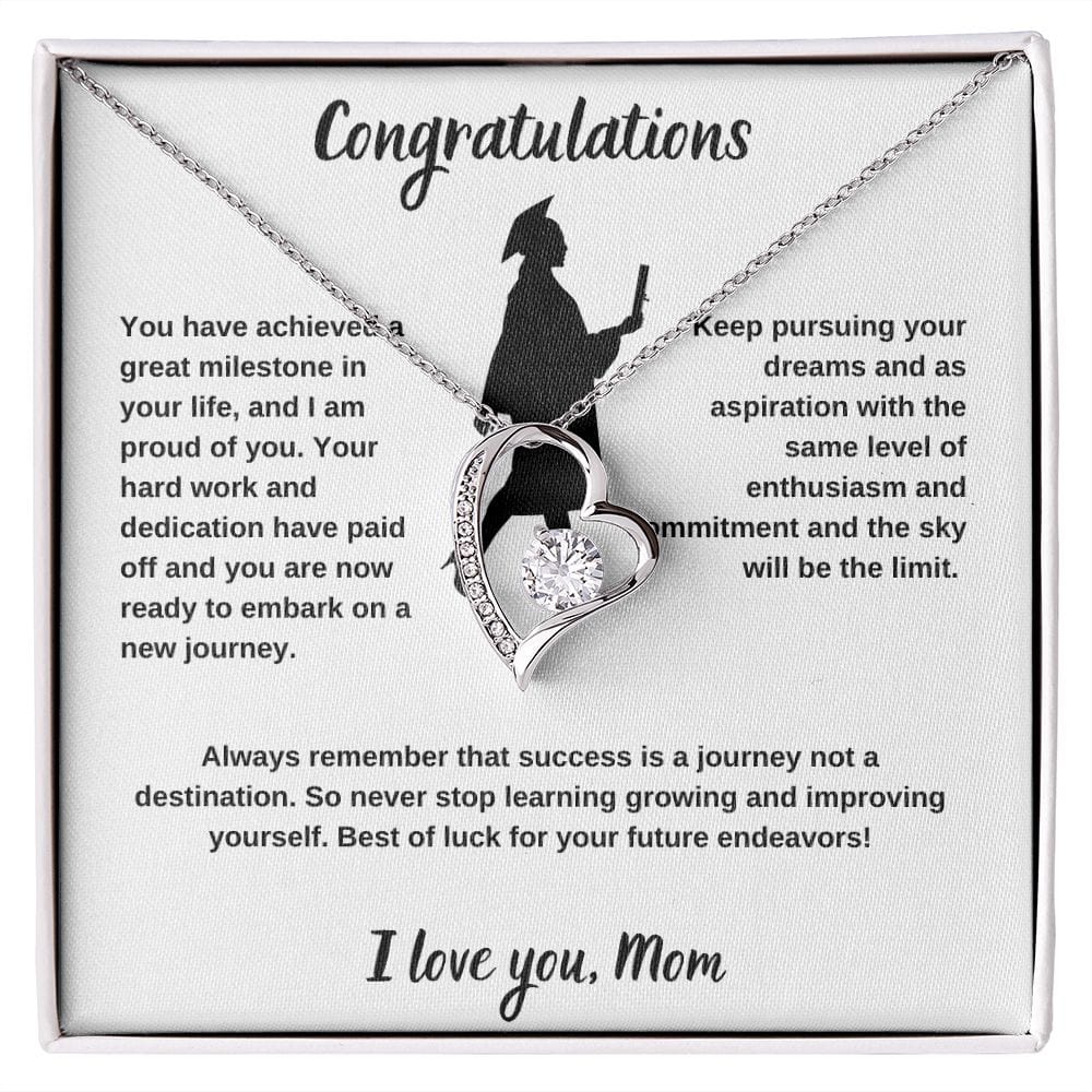 Congratulations on your graduation! - Forever Love Necklace